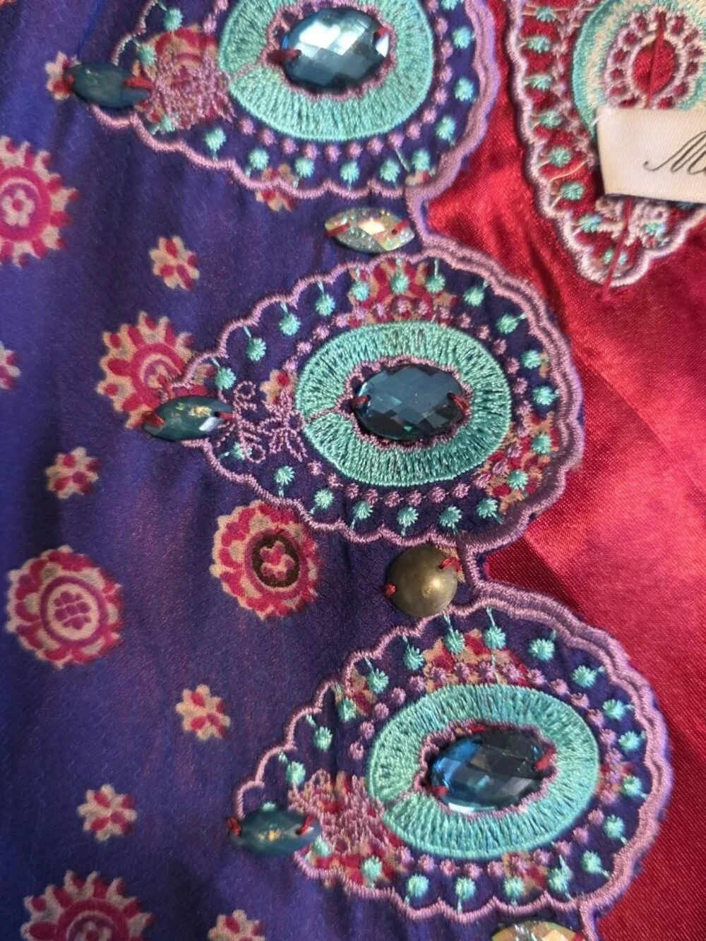 Meghan LA | Tops | Meghan Fabulous Jeweled Tunic Batwing Boho ...